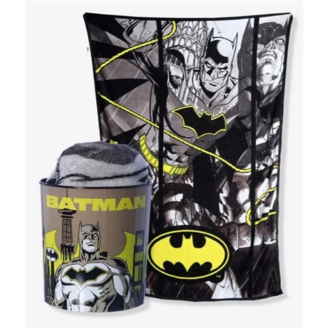 Batman – Kit Manta + Balde - Camiseteria Gêmeas do Cadu